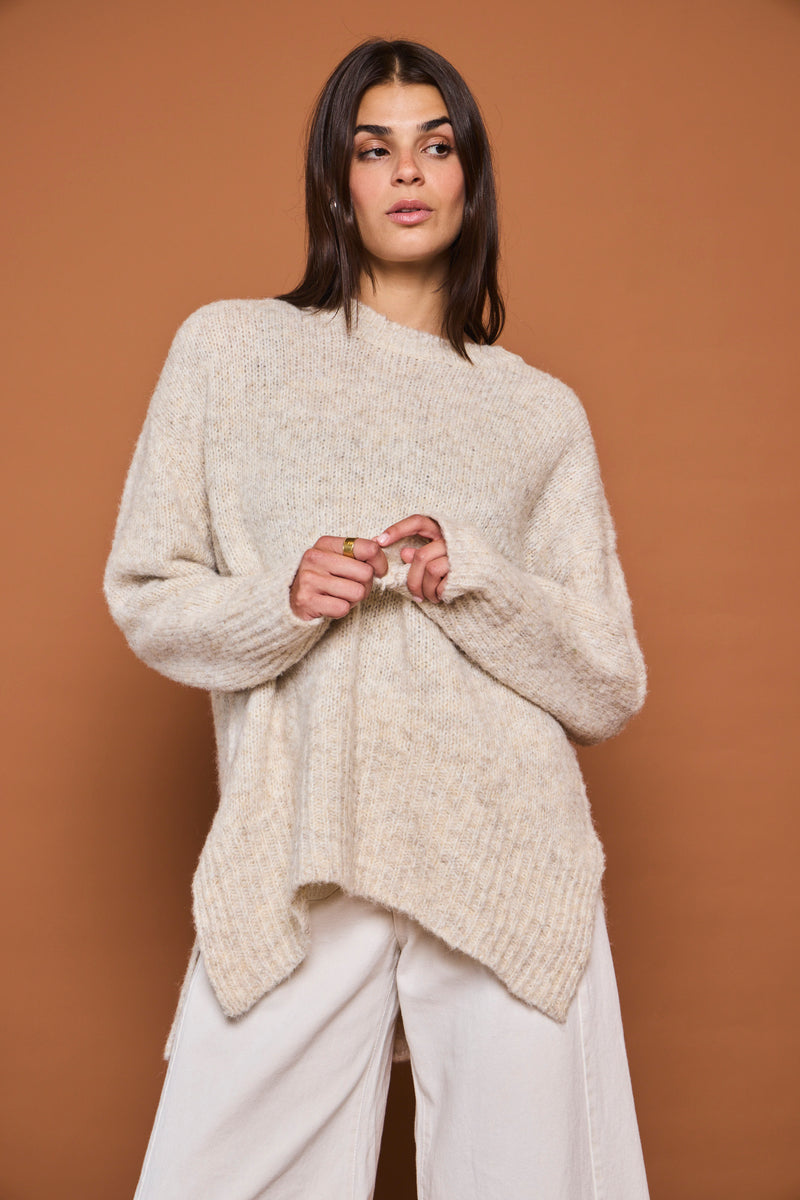 Sweater NOTRO beige – Katto jeans