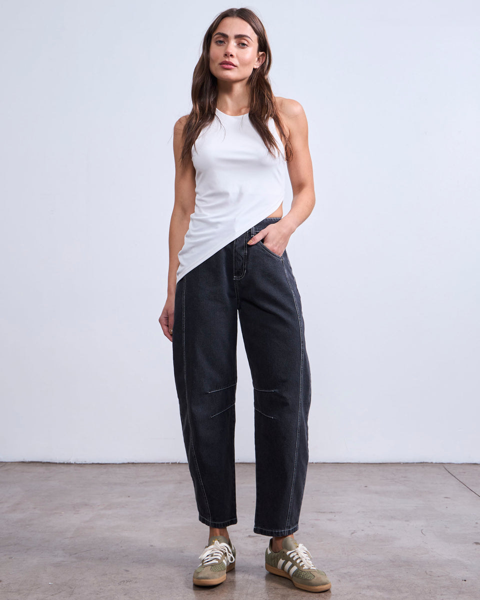 Jeans Rise Barrel ALUMCO negro – Katto jeans