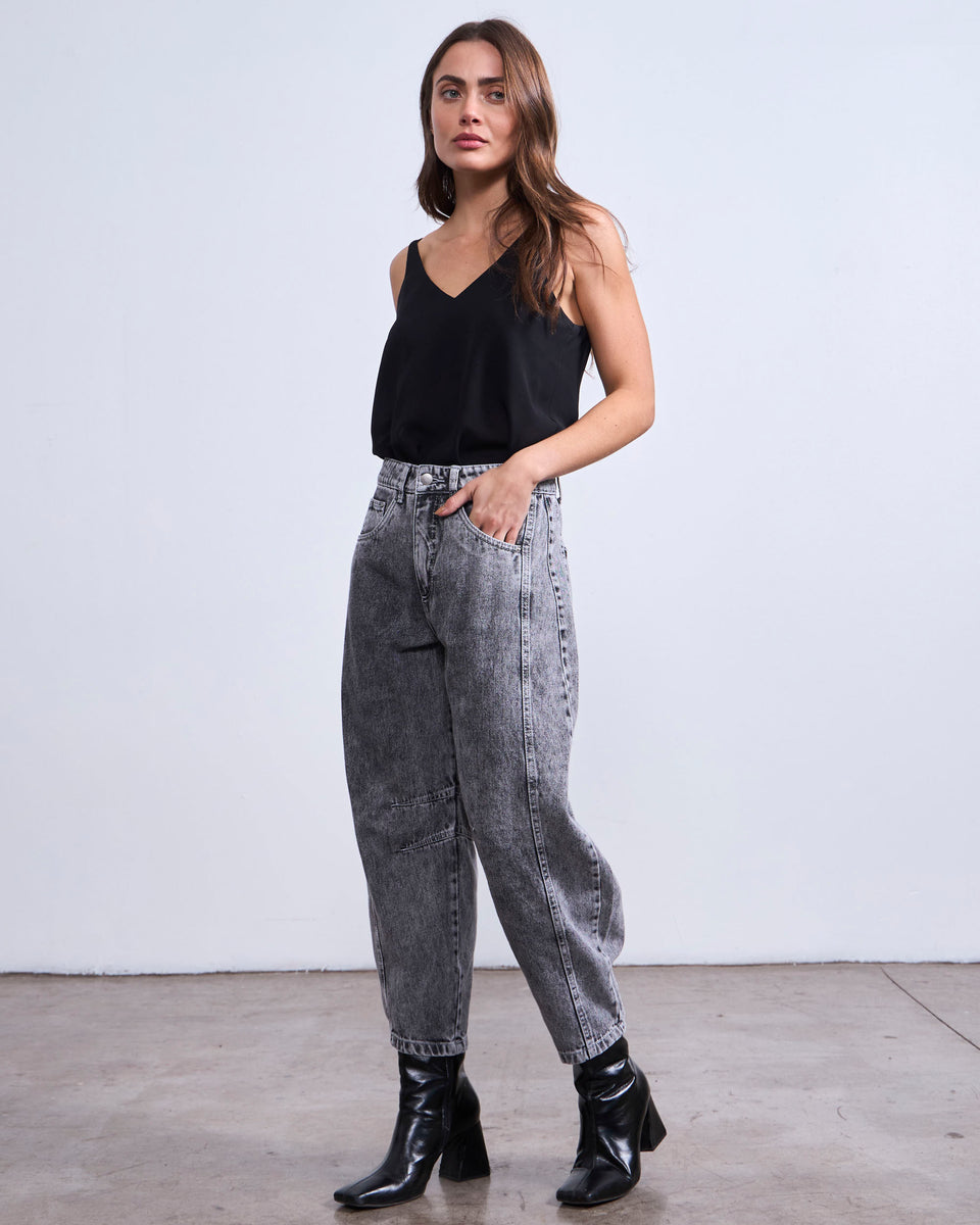 Jeans Rise Barrel ALUMCO gris – Katto jeans